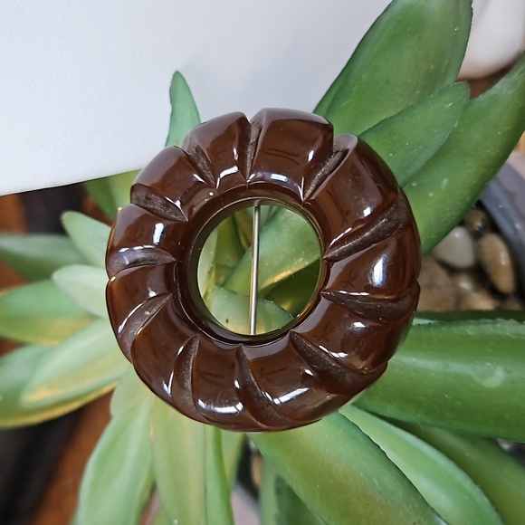 Source Unknown | Jewelry | Vintage Bakelite Brooch | Poshmark